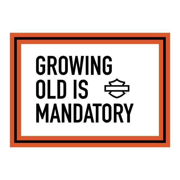 H-D Growing Old - Birthday Card | Ace Branded Products